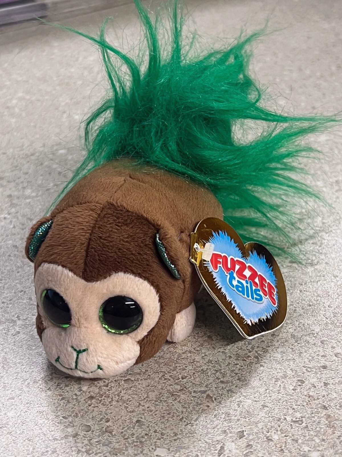 Fuzzee Tails Unicorn Pig Plush Bonzai 4" Furry Tail Pretty Pink With ...