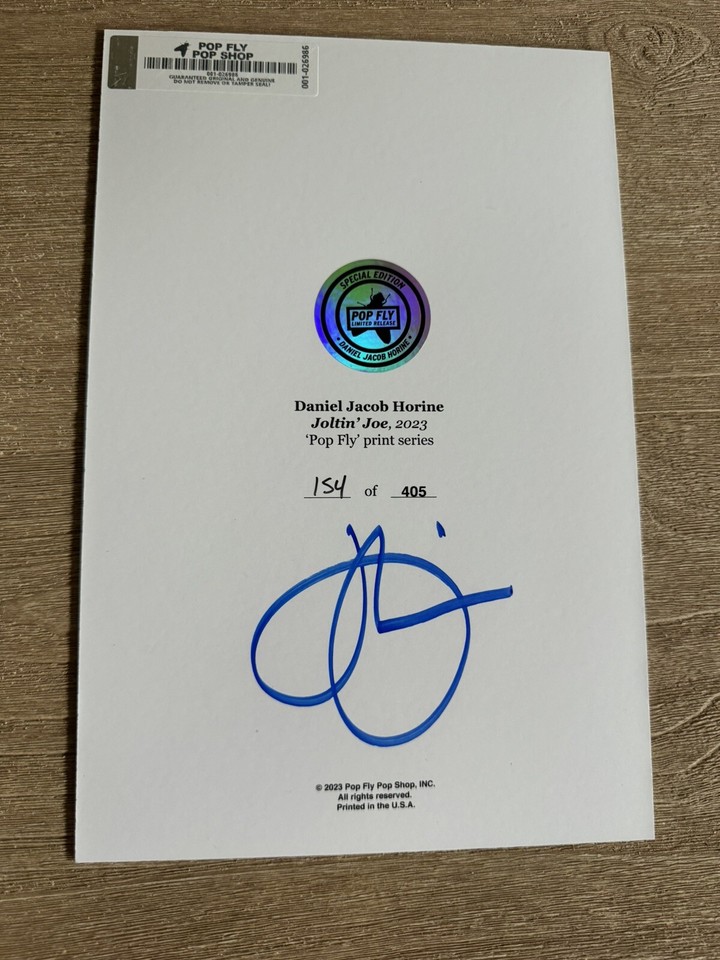 Joltin' Joe DiMaggio Pop Fly Pop Shop Art Print New York Yankees ...