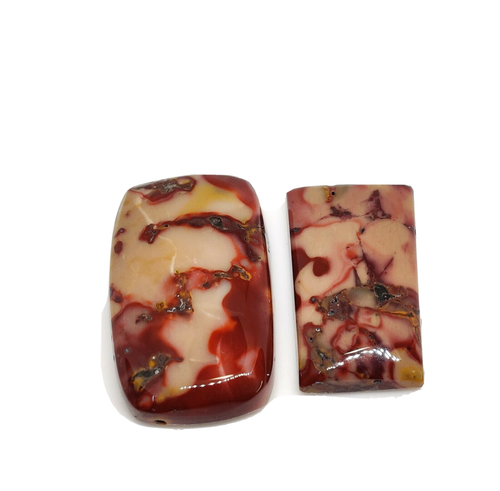 Natural Mookaite Jasper Cushion Cabochons Loose Gemstone Jewelry Making ...