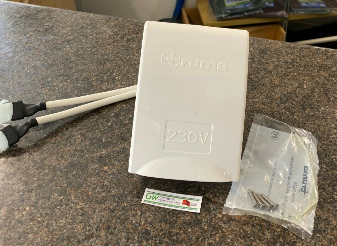 TRUMA ELECTRIC MAINS OUTLET HOUSING BOX 3 PIN SOCKET 230V 240V WHITE ...