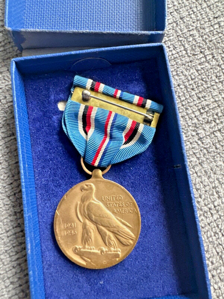 U.S. MIL/RIBBON DV0147 - WW2 / EUROPEAN CAMPAIGN RIBBON W/1 SILVER ...