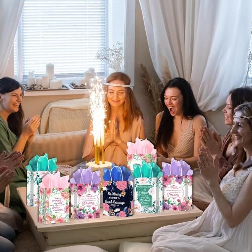 24 Pcs Religious Gift Bags Bible Gift Paper Bags with 24 Tissues Bible ...