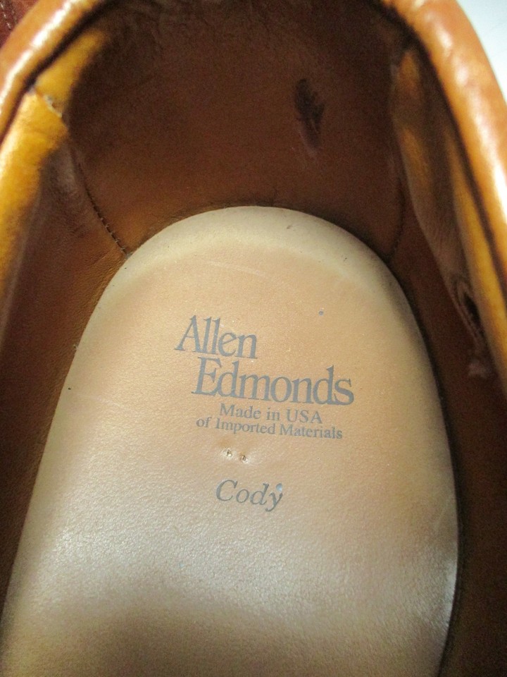 Allen Edmonds Cody Tassel Loafers Brown Leather Mens Shoes USA Size 11 ...