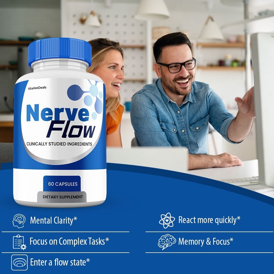 Nerve Flow Capsules, Max Strength, NerveFlow All Natural Supplement (2 pack) | eBay