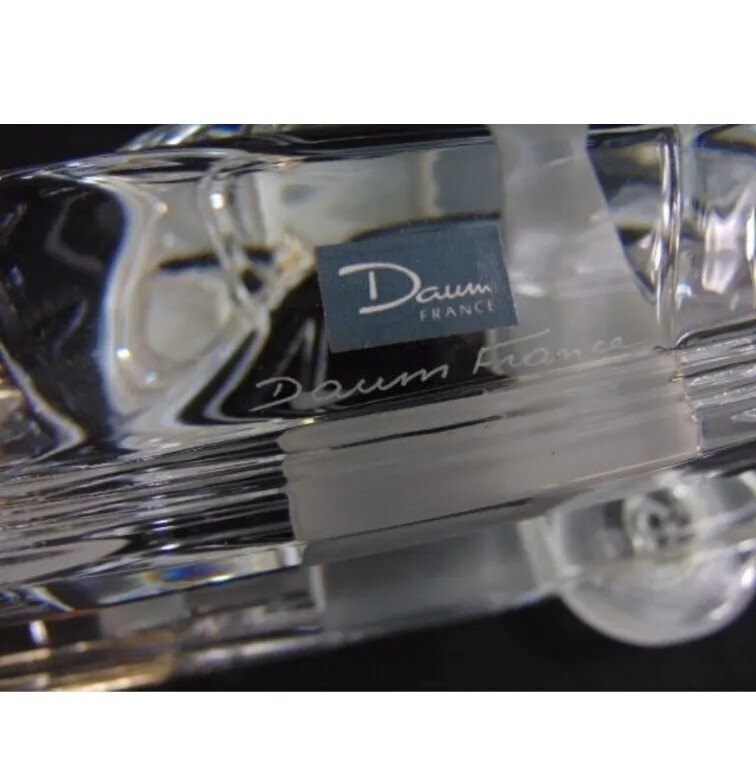 Daum crystal car, Chevrolet Corvette, in original box, signed, car is ...