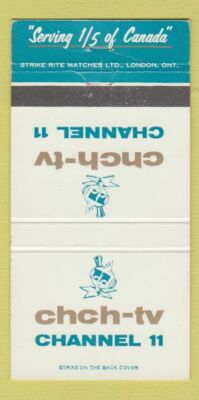 Matchbook Cover - CHCH TV Channel 11 Canada 30 Strike | eBay