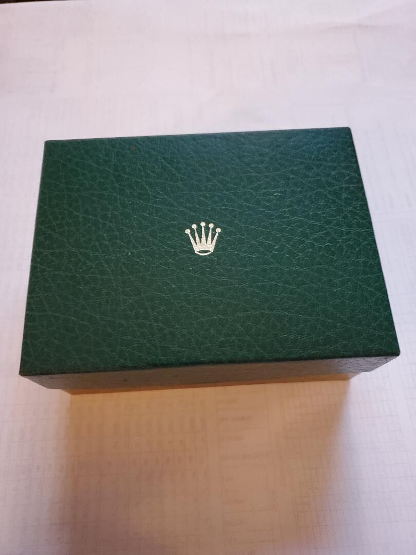 Vintage Rolex Green Watch box with gold leaf base | eBay