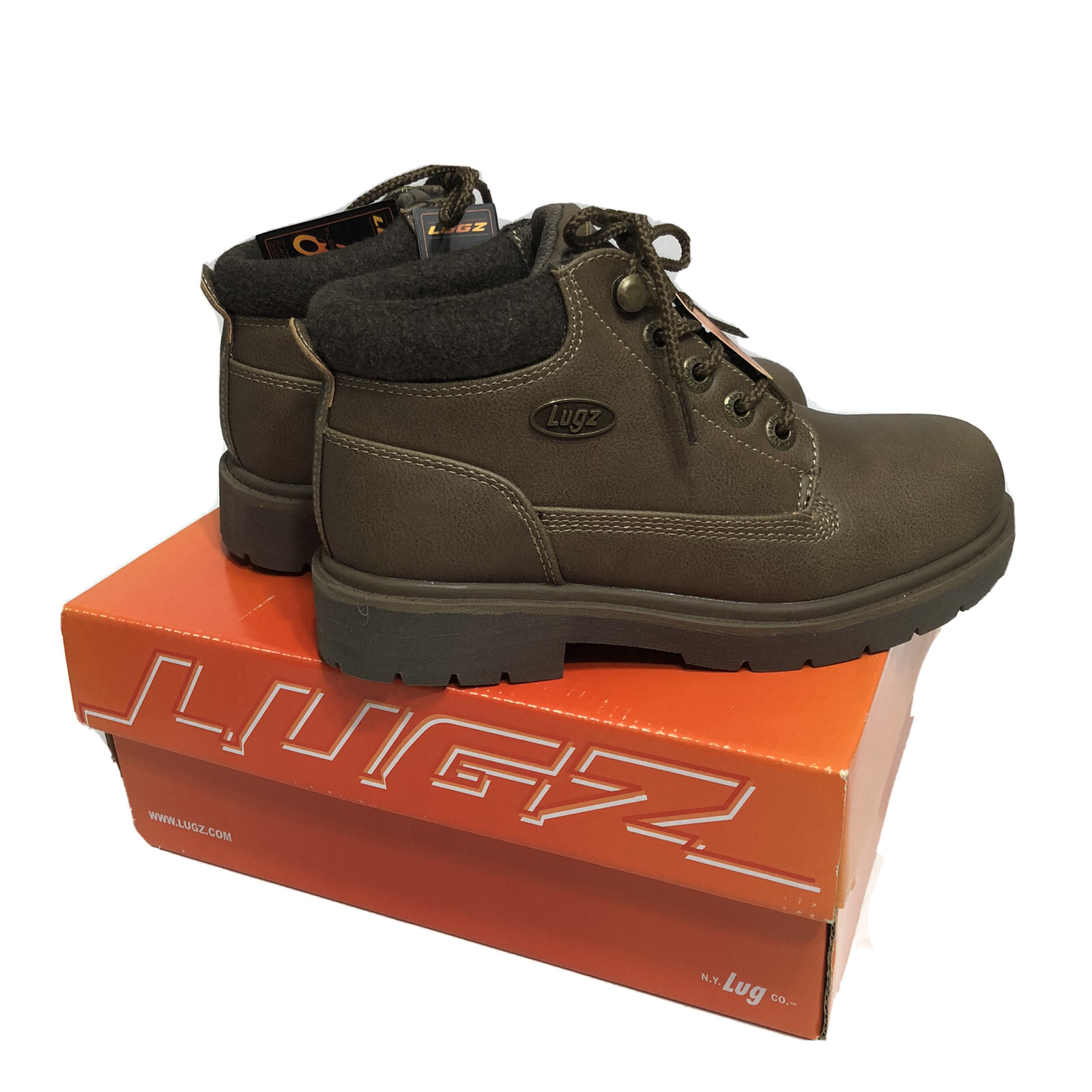 Lugz Drifter LX Work Boots 5 1/2 5.5 Shoes Brown Women Comfort Insole ...