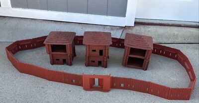 Vintage Marx Conte Barzso House war Buildings Fort Apache Play Set | eBay