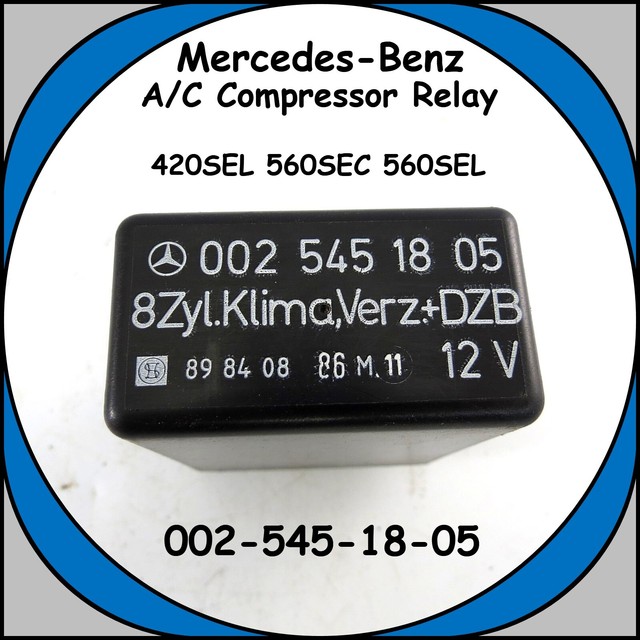 MERCEDES BENZ SL R107 Fuel Pump Cutoff Relay 0025451605 for sale online ...