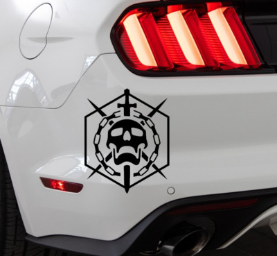 Destiny Raid Logo Indoor Outdoor Matte Black Vinyl Decal 5.6"x4.52" | eBay