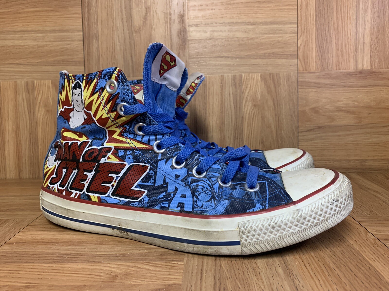 VTG🔥 Converse Chuck Taylor All Star SUPERMAN Man Of … - Gem
