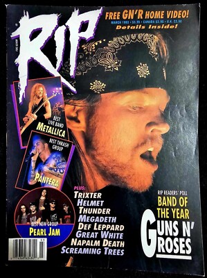 RIP Mar 1993 Featuring Guns N' Roses' Axl Rose, Pantera & more | eBay