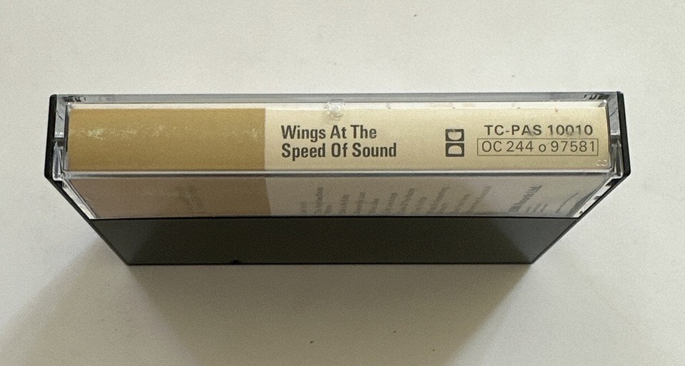 Wings At the Speed of Sound EMI Cassette Paper Label TC-PAS 10010 1976 ...