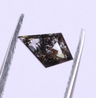 0.71 Ct Natural Loose Diamond Salt & Pepper Grey Kite Cut I3 Clarity 8 ...