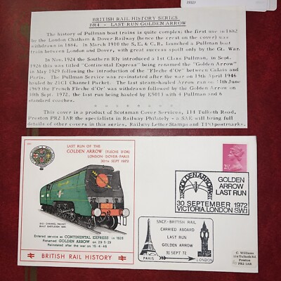 Scotsman Covers - British Rail History BR 04 Golden Arrow Last Run 1972 ...