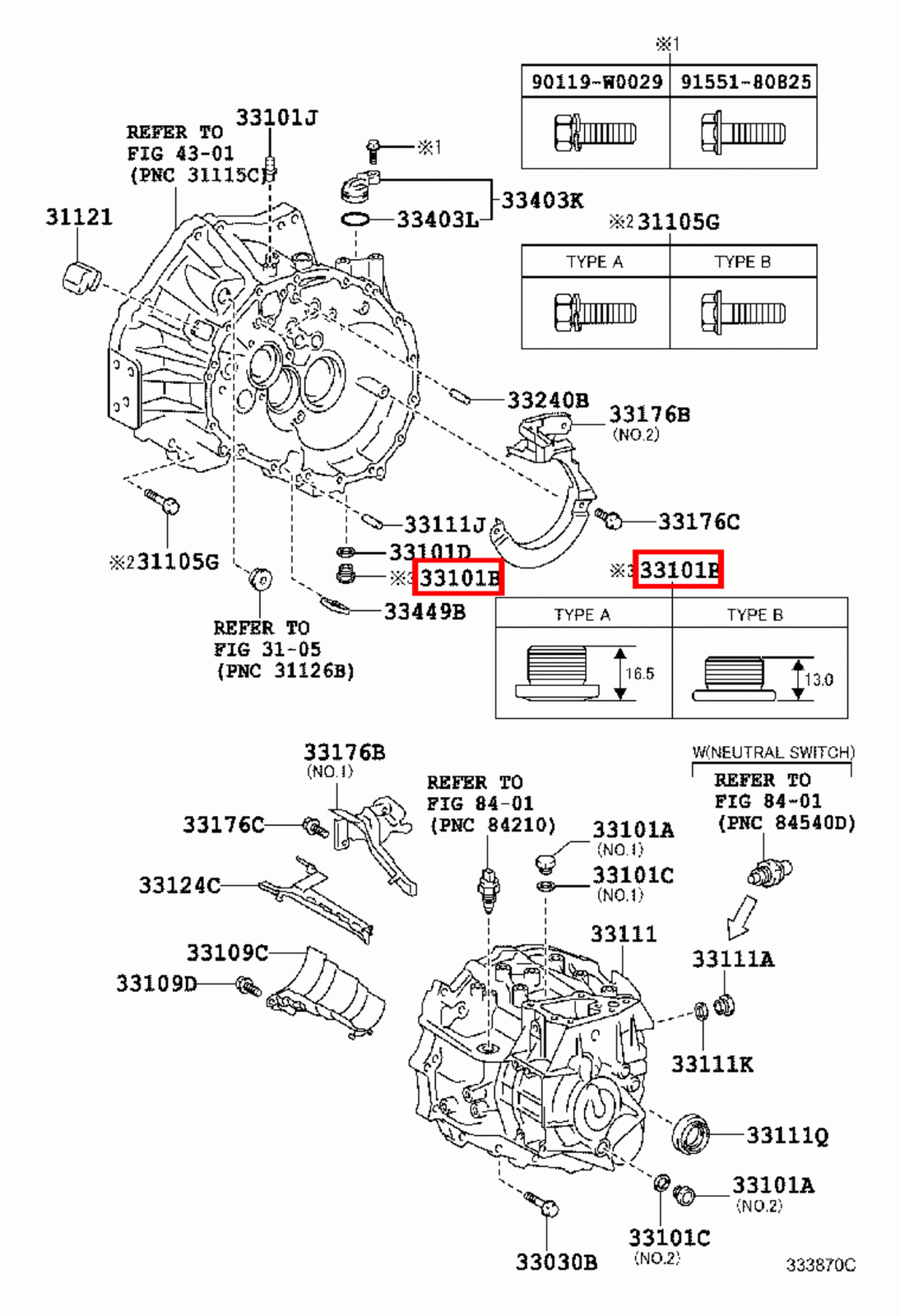Genuine Auris ZRE185 ZRE181 NRE185 NRE180 NRE150 NDE180 Manual MT Drain ...