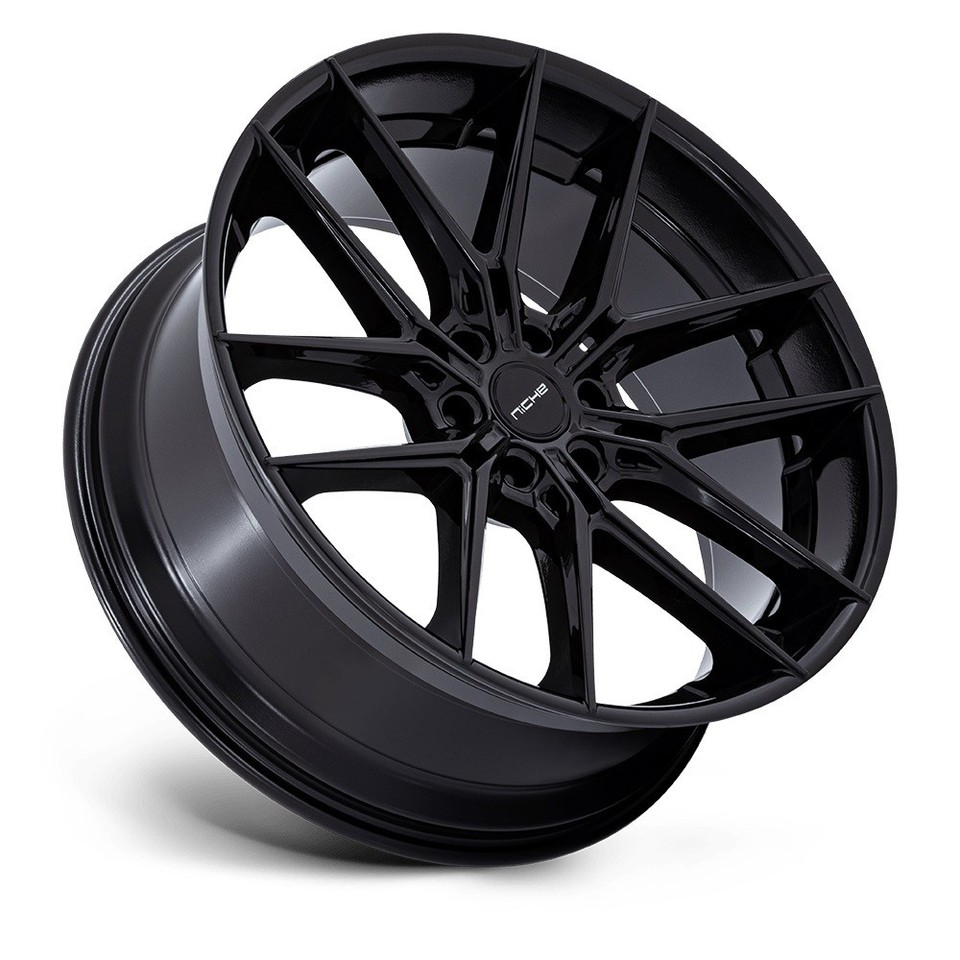 22" Niche 1PC NC280 Prodigy 6 Gloss Black 22x9.5 Wheel 6x5.5 20mm Truck ...