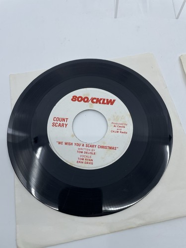 1983 TOM RYAN COUNT SCARY We Wish You A Scary Christmas 7" CKLW Detroit ...