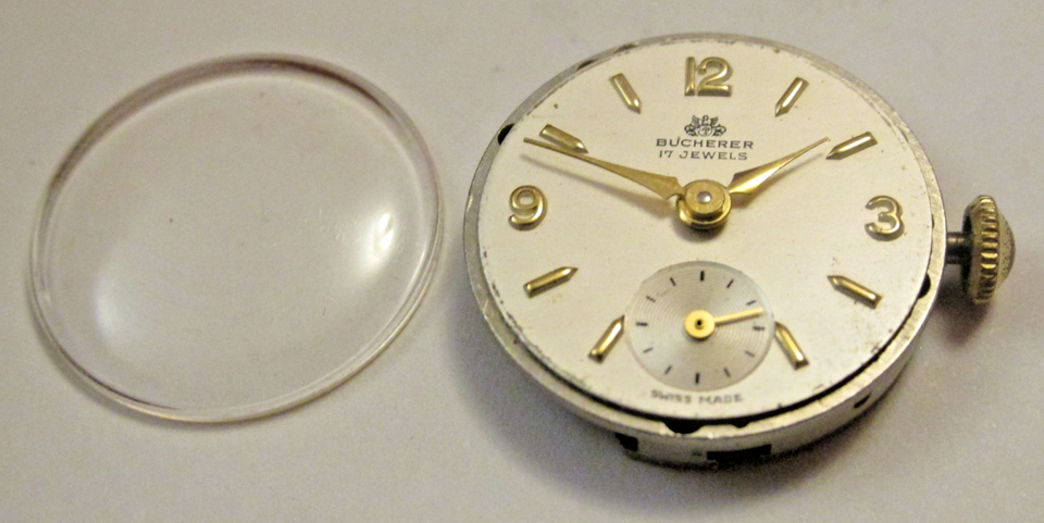 Carl F Bucherer Mechanical Ladies Watch Innards Works Well Spares or ...