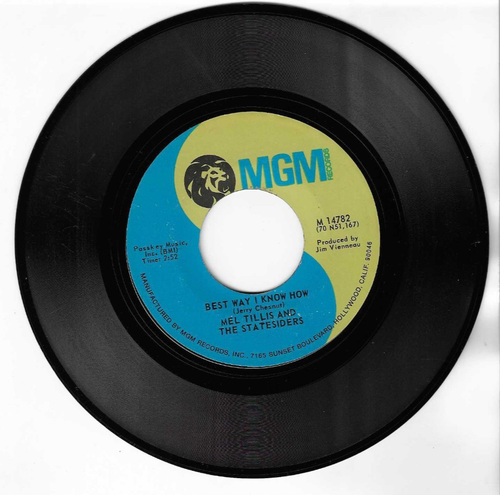 MEL TILLIS - HONEY DEW MELON / BEST WAY I KNOW HOW - 1975 7" 45rpm ...
