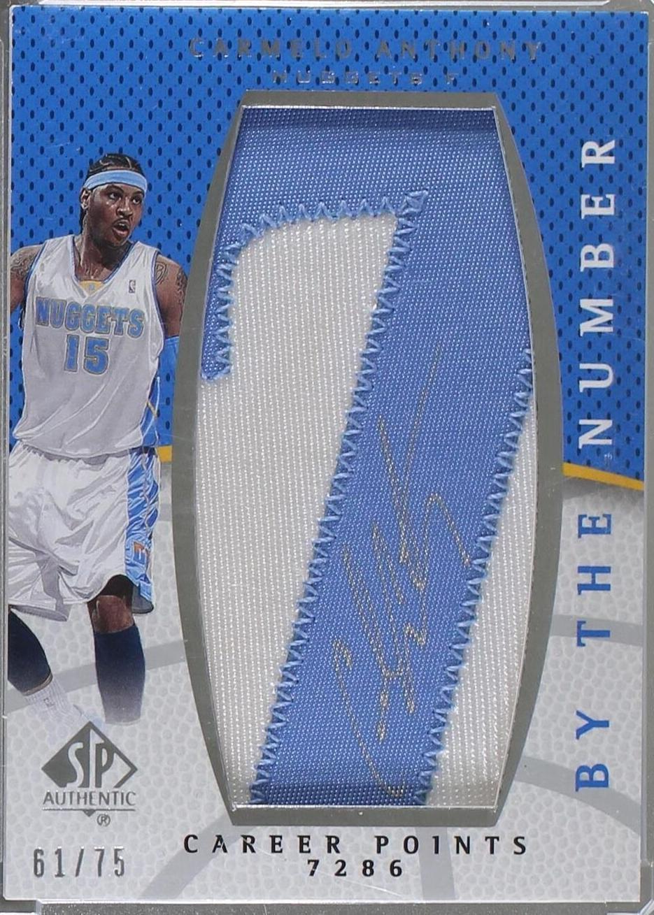 2007-08 SP Authentic - By the Number Manufactured Patch Autographs ...