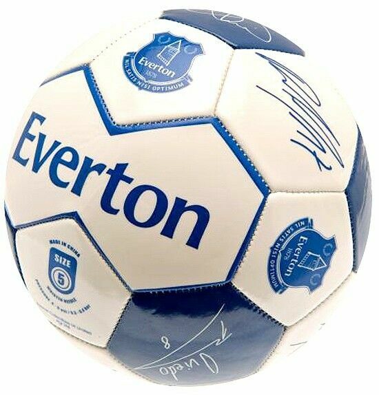 Everton FC Size 5 Football With Printed Signatures Signed Ball for sale ...