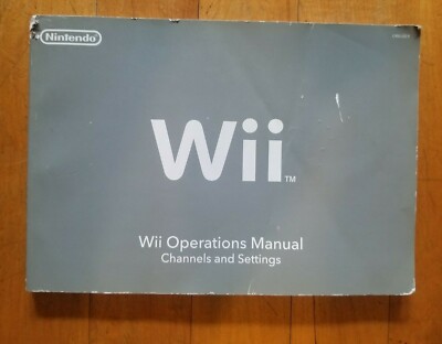Nintendo Wii Operations Manuals - Channels and Settings and System ...