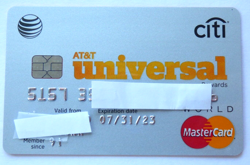 AT&T Universal Rewards Mastercard - CITI - EXPIRED 2023 - Collectible ...