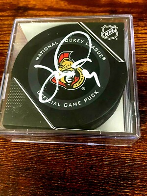 Josh Norris Ottawa Senators Autographed Official Game Puck with Case ...