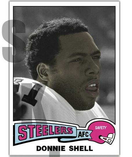 1975 STCC #539 Donnie Shell Pittsburgh Steelers Topps missing Rookie ...