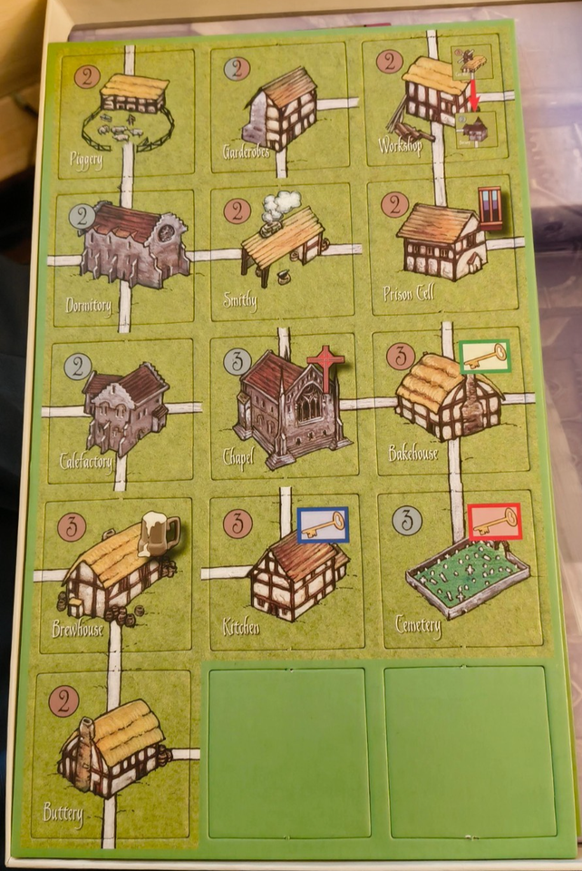 MONASTERY Medieval Board Game by Ragnar Brothers 2-4 players Brand New ...