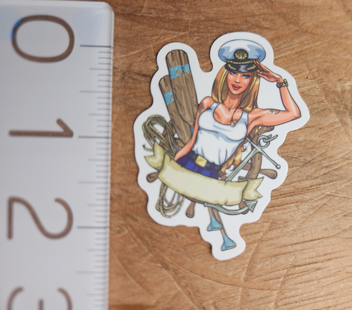 Pin Up Girl Sticker Sailor Sticker Pin-up Girl Decal Pin Up Sticker | eBay