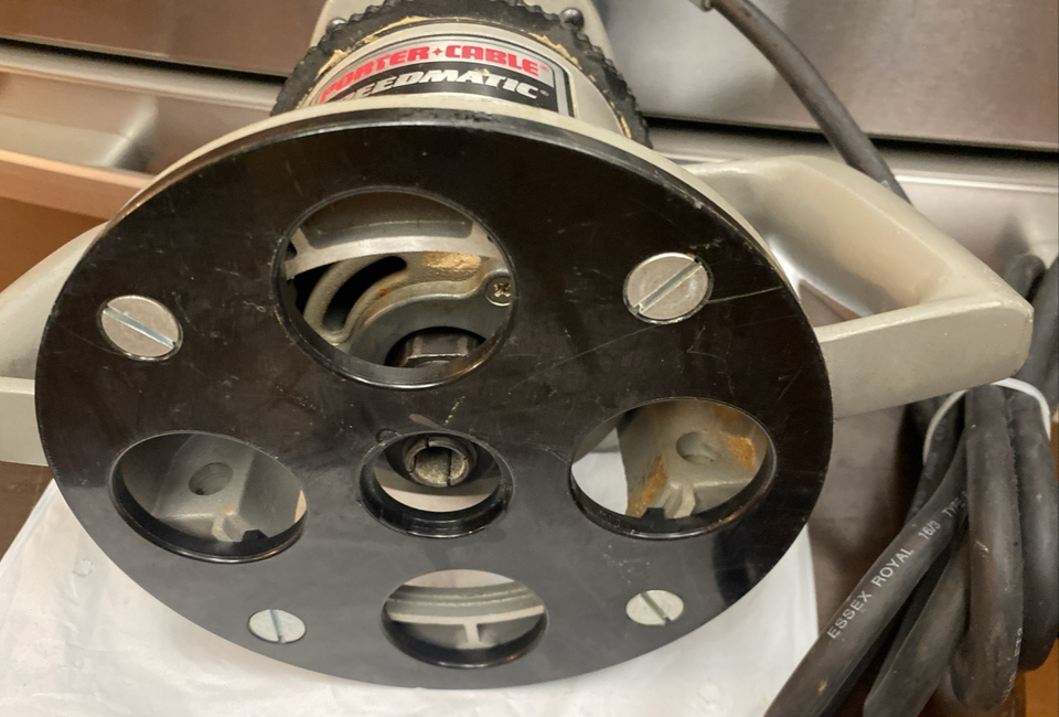 Porter Cable 7519 Production Router w/75361 Fixed Base Speedmatic USA ...