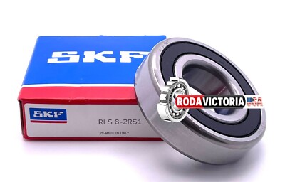SKF RLS8-2RS1 RUBBER SEALED Bearing 25.4mm ID x 57.15mm OD x 15.875mm ...