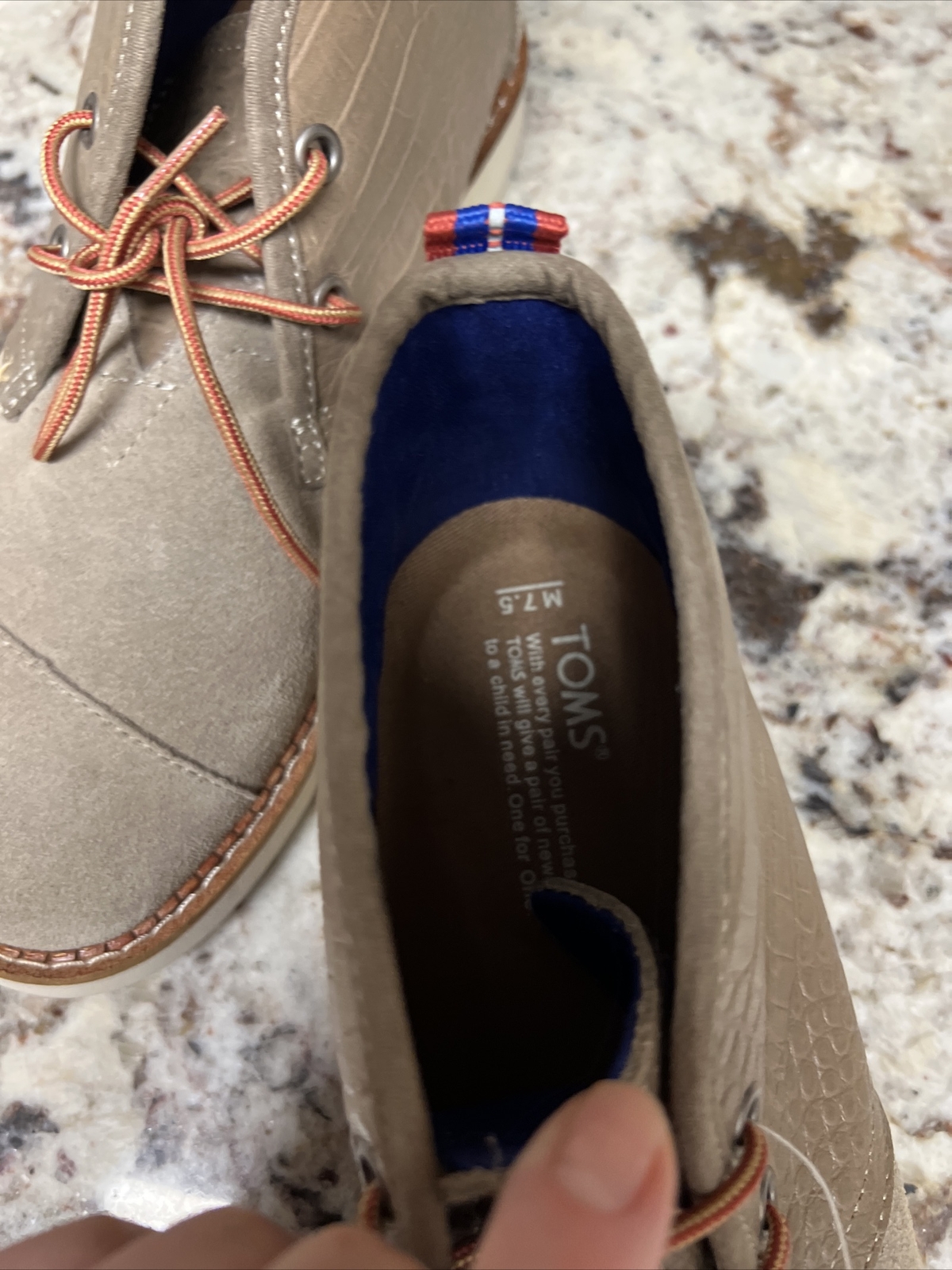 Toms Tan 380515 Suede Lace Up Men’s Boots/Shoes Size 7.5 Not Worn | eBay