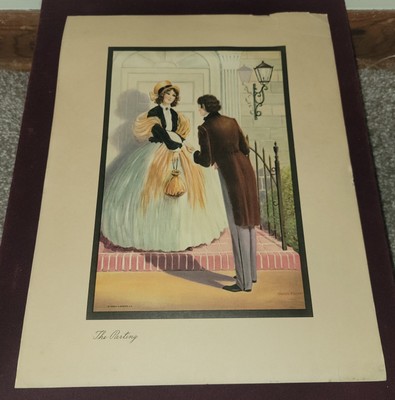 Vintage Print The Parting Glenn Churchill Victorian Couple Morris and ...