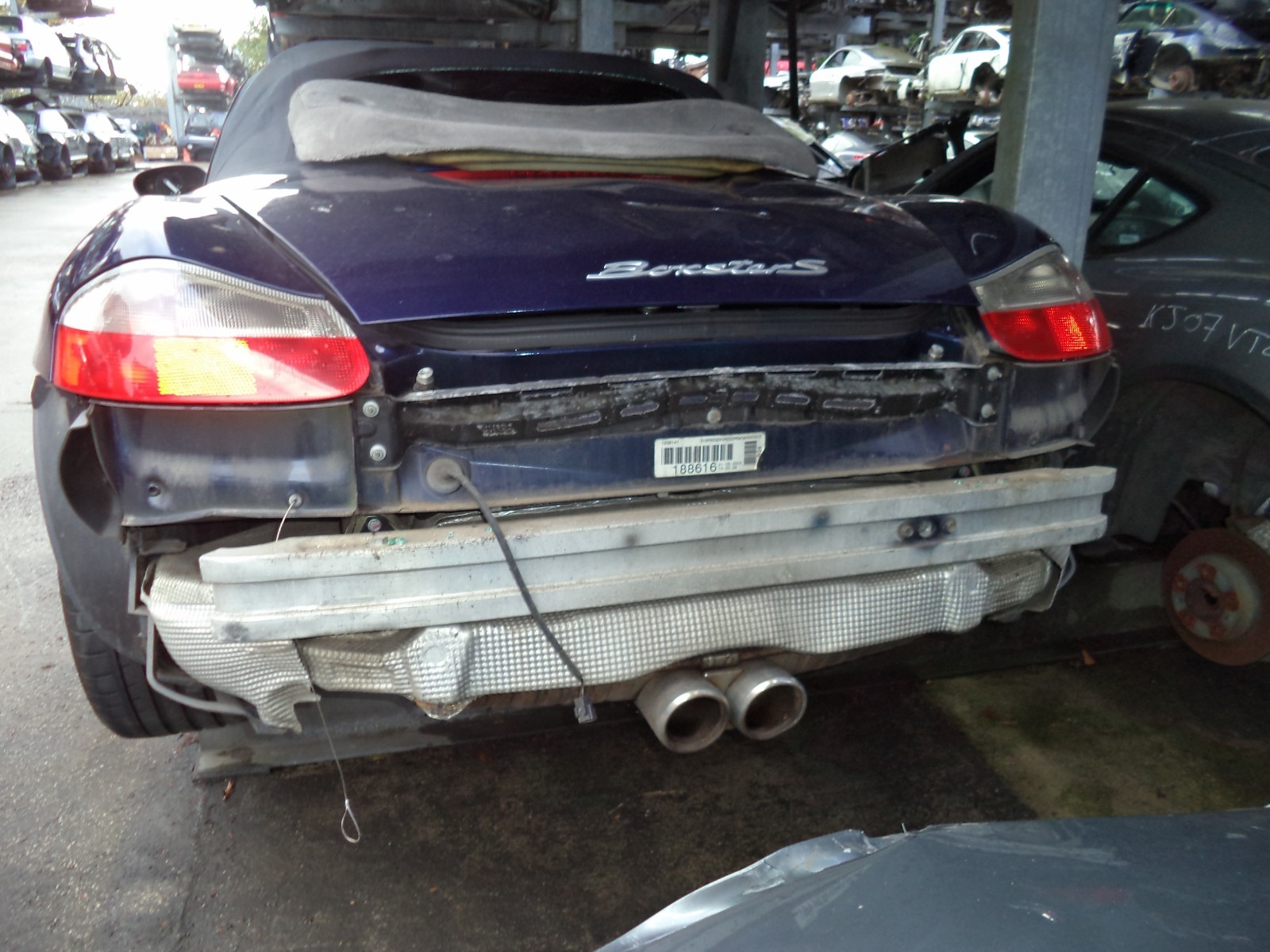 PORSCHE BOXSTER REAR BUMPER BAR PORSCHE BOXSTER 986 REAR BUMPER SUPPORT ...