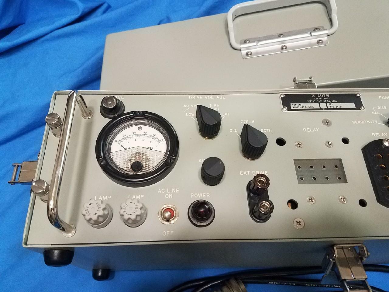 Vintage 1975 US Naval Department Relay Test Set TS-3437/U - AN/UGM-10 ...