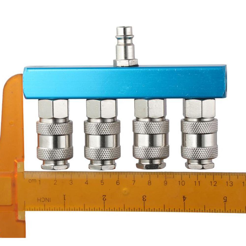 Sliver Air Compressor Connector Iron Air Hose Splitter Compressor ...
