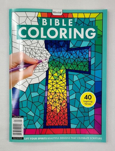 Bissful Bible Coloring book activity 2024 40 inspiring verses 904 | eBay