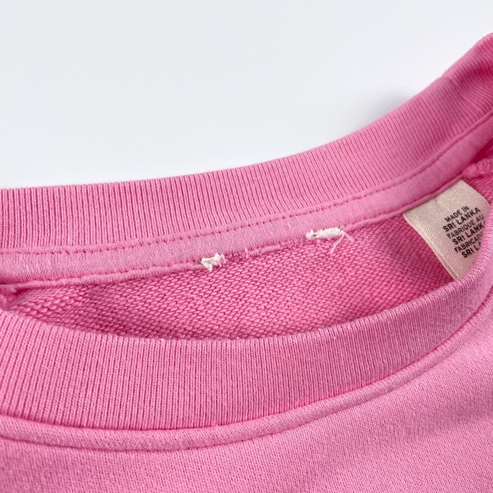 Levis Sweatshirt Women’s Crew Neck Relaxed Fit Batwing Logo Pink Raglan ...