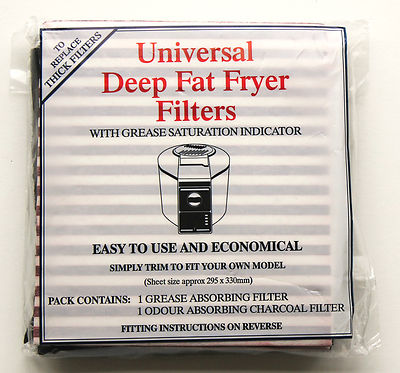 URMA Universal Deep Fat Fryer Replacement Filters DELONGHI,MORPHY ...