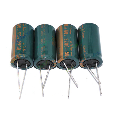 2200uF 50V Electrolytic Radial Lead Capacitor (2/4Pieces) 50V2200uF ...
