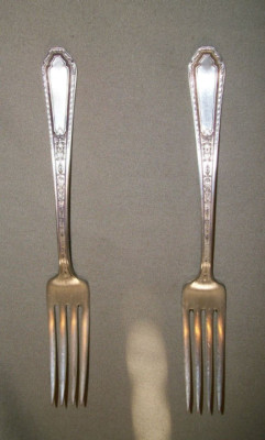 Set of 2 Antique WM Rogers Pat. Pending Silver Plate Forks | eBay