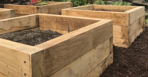 Solid Oak Sleeper Raised Bed / Planter Kits Nationwide Delivery | eBay UK