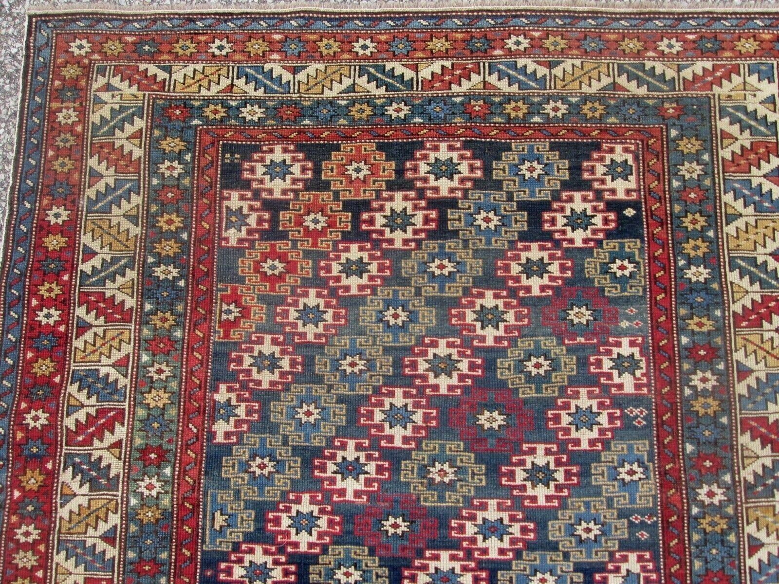 ANTIQUE CHI CHI CAUCASIAN KUBA RUG W/ VIVID COLORS CIRCA LT. 1800's | eBay
