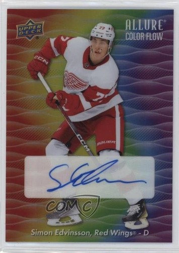 2023 Upper Deck Allure Color Flow Full Rainbow SP Simon Edvinsson ...