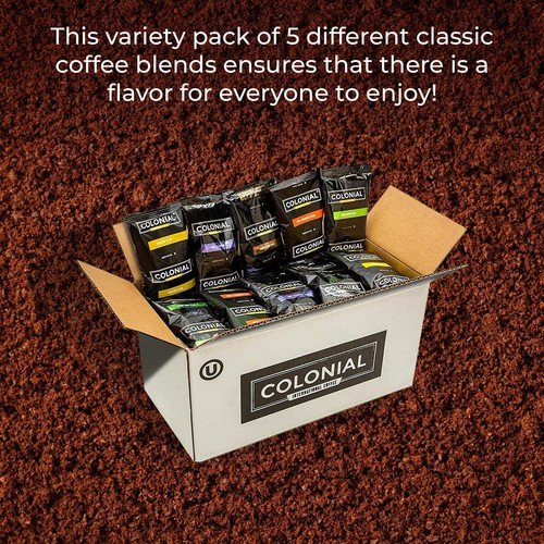 Colonial Coffee Packets, Pre Ground Assorted Variety Coffee Packs, Medium, Da... 12325008692| eBay