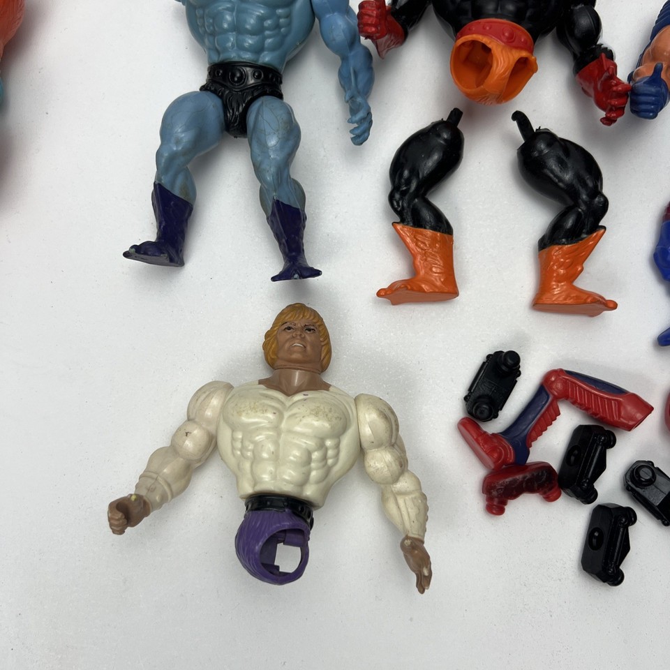 Vtg 1980’s He-Man MOTU Broken/ Incomplete Figure Lot *For Parts or ...